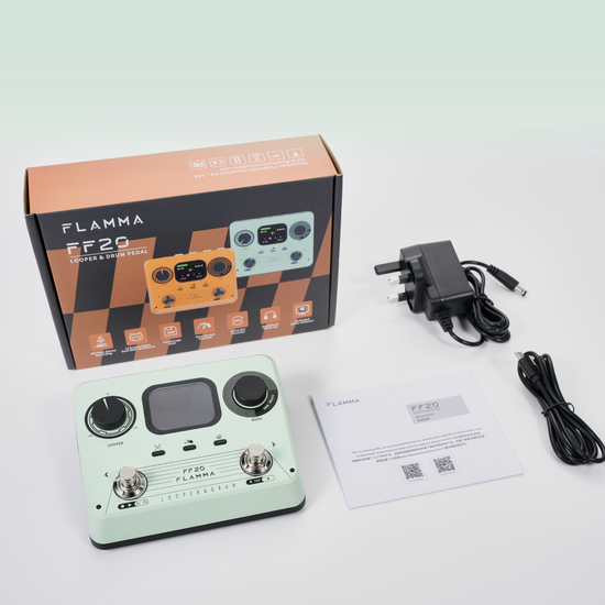 FLAMMA FF20 Stereo Dual Footswitch Looper Drum Machine Pedal – Flamma Innovation