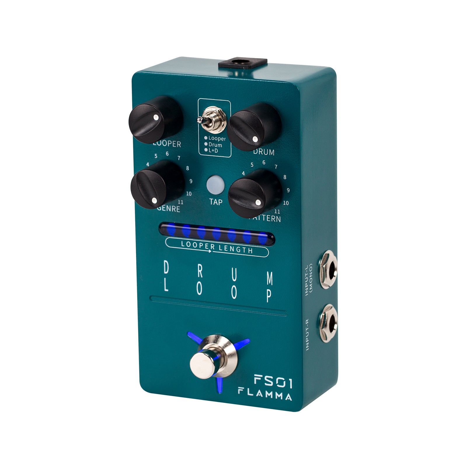 FLAMMA FS01 Drum Machine & Phrase Loop Pedal with 11 Groove Styles and ...