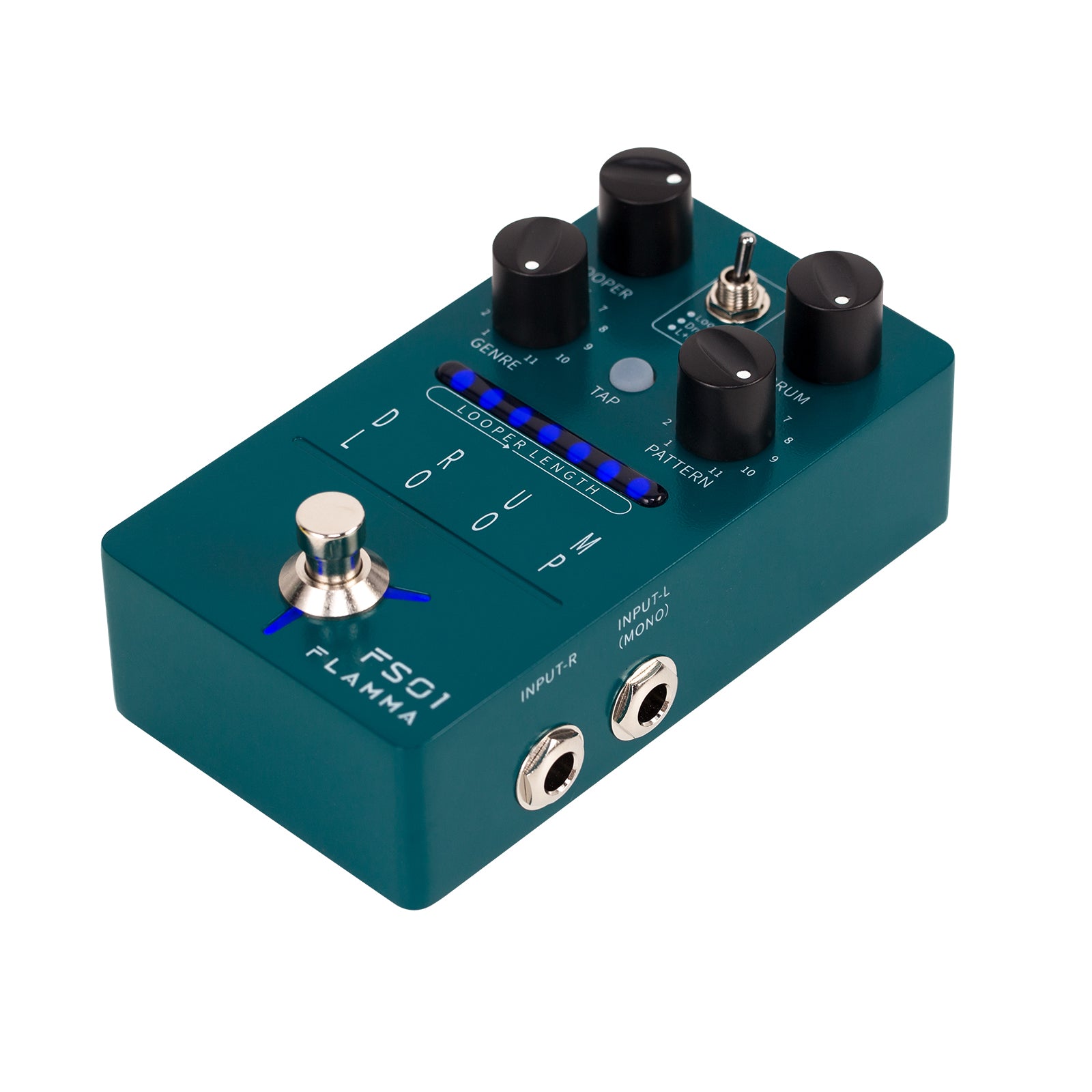 FLAMMA FS01 Drum Machine & Phrase Loop Pedal with 11 Groove Styles and ...